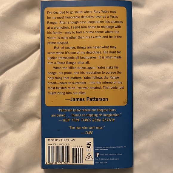 Other | James Pattersontexas Ranger | Poshmark